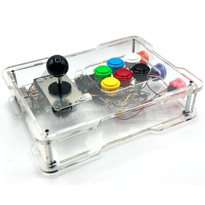 Clear Deluxe Arcade Controller Kit for Raspberry Pi V2 - Classic