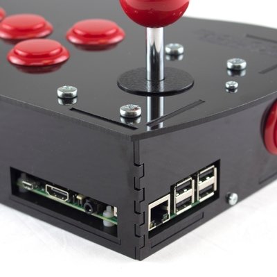 Deluxe Arcade Controller Kit for Raspberry Pi - Cherry Red