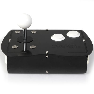 Deluxe Mini Monster PC Engine Joystick Kit - Crystal White
