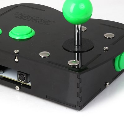 Deluxe Mini Monster PC Engine Joystick Kit - Jelly Green