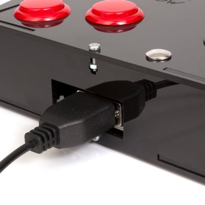 Deluxe Mini Monster Retro Gaming Joystick Kit - Cherry Red